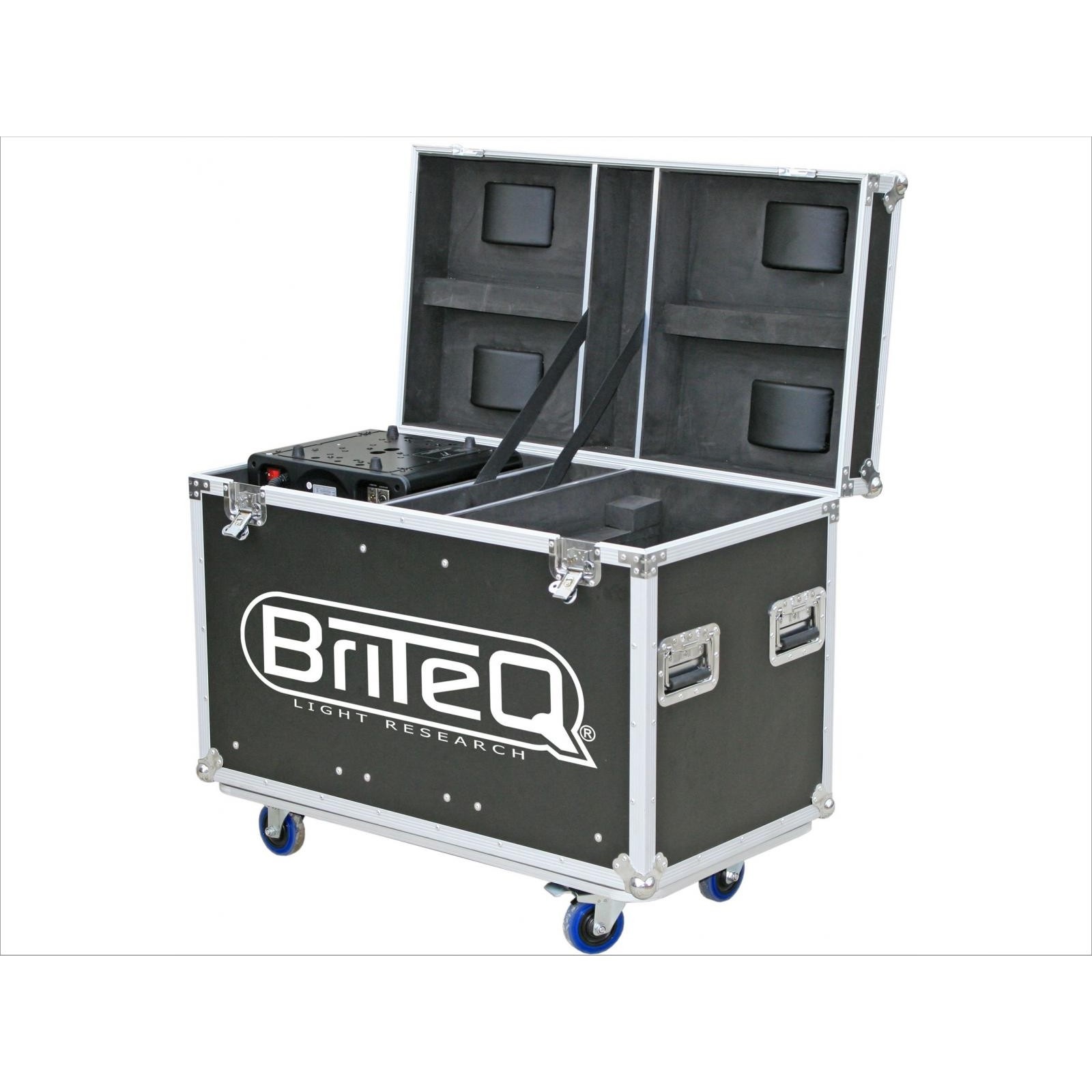 Pack 4 lyres Briteq BT250S + 2 Flight-cases – Groupe DMX